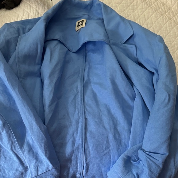 Anne Klein | Jackets & Coats | Anne Klein Blue Blazer | Poshmark